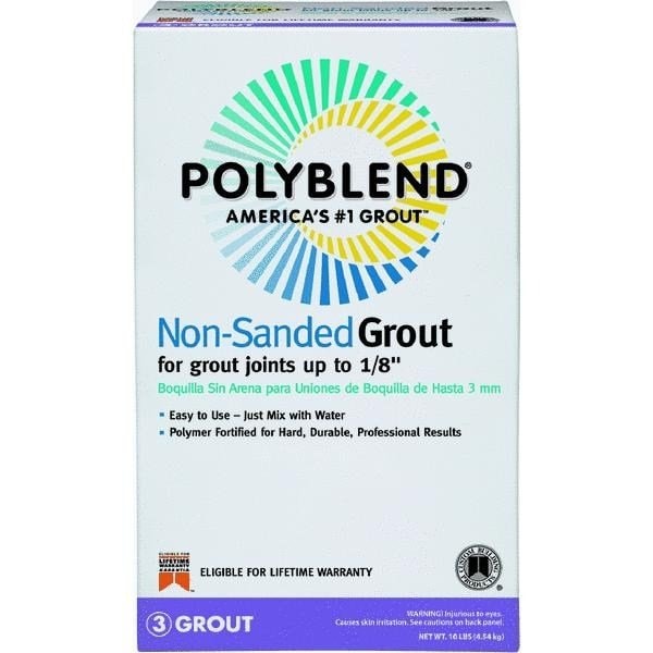 Custom Building Products Polyblend Non-Sanded Tile Grout PBG1910 | Zoro